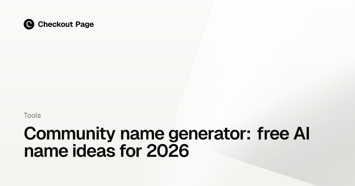 Community name generator: free AI name ideas for 2026