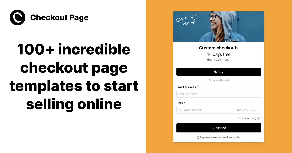 100+ incredible checkout page templates to start selling online