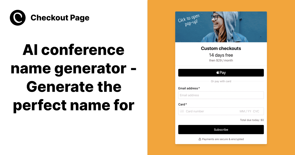 AI conference name generator - Generate the perfect name for your ...