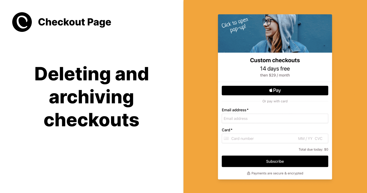 Deleting and archiving checkouts - Checkout Page Help