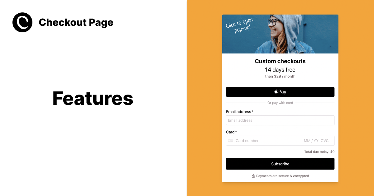 Features - Checkout Page
