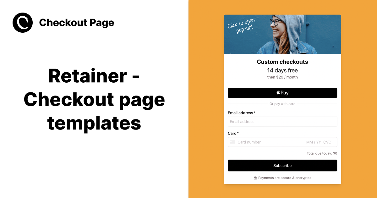 Retainer - Checkout page templates - Checkout Page