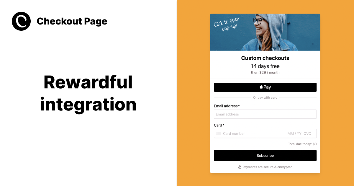 Rewardful integration - Checkout Page