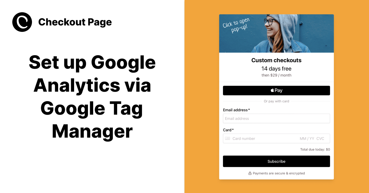 Set up Google Analytics via Google Tag Manager - Checkout Page